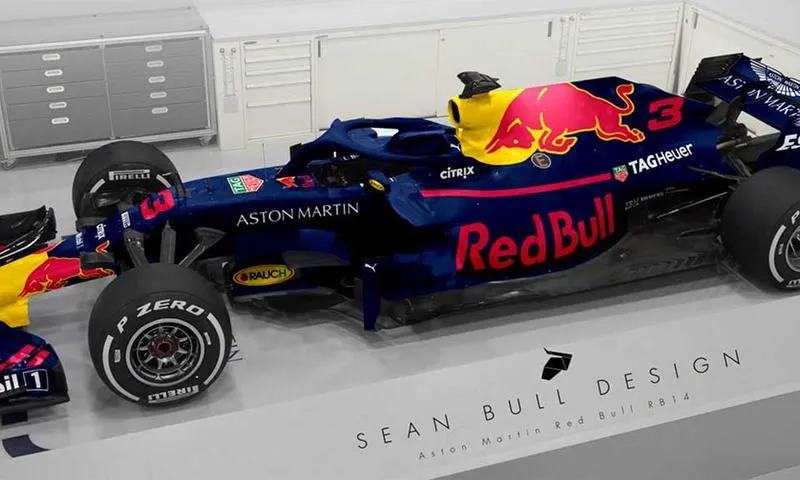 Hoe ziet de RB14 eruit met de klassieke Red Bull livery?