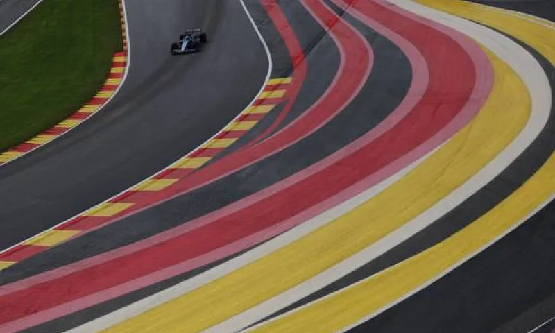 What time are the F1 sessions during the 2023 Belgian Grand Prix weekend?