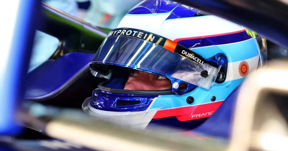 Colapinto proud of first day as F1 driver: 'But, this is still tough'