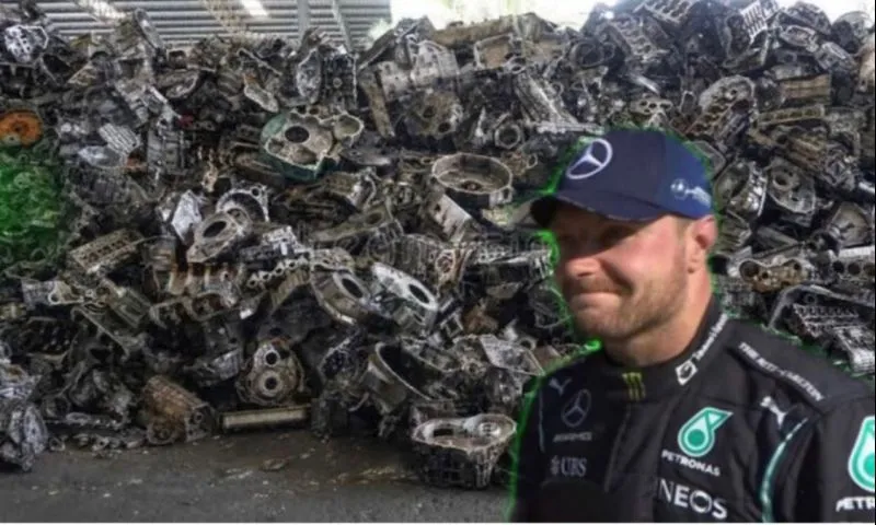 Bottas seems frustrated with Mercedes: Post meme with 'all his engines'