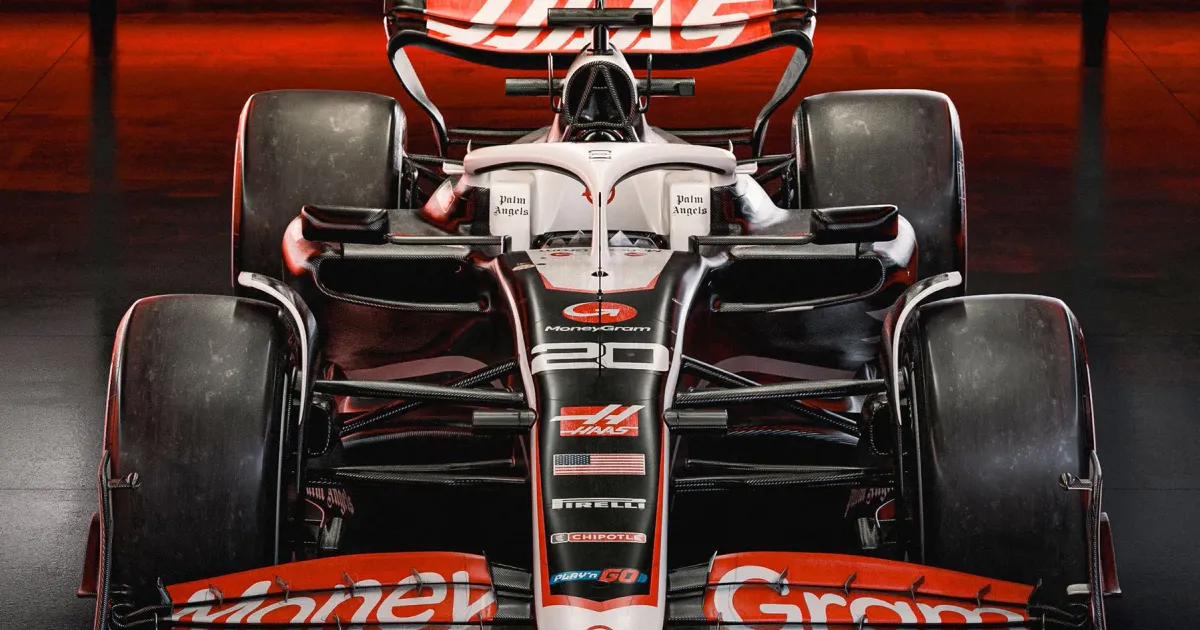 Watch and listen to the first images of the new Haas F1 car!