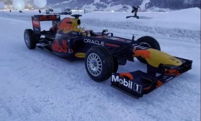 Red Bull on ice for new promotional video featuring Verstappen
