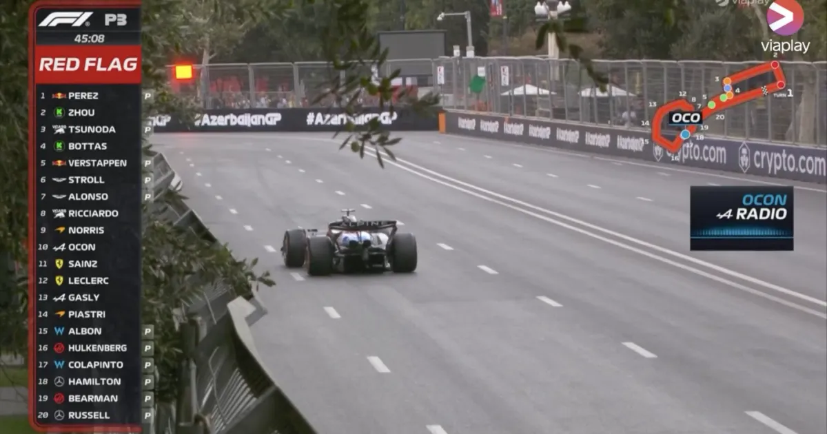 Disastrous Ocon weekend continues, Frenchman causes red flag in FP3