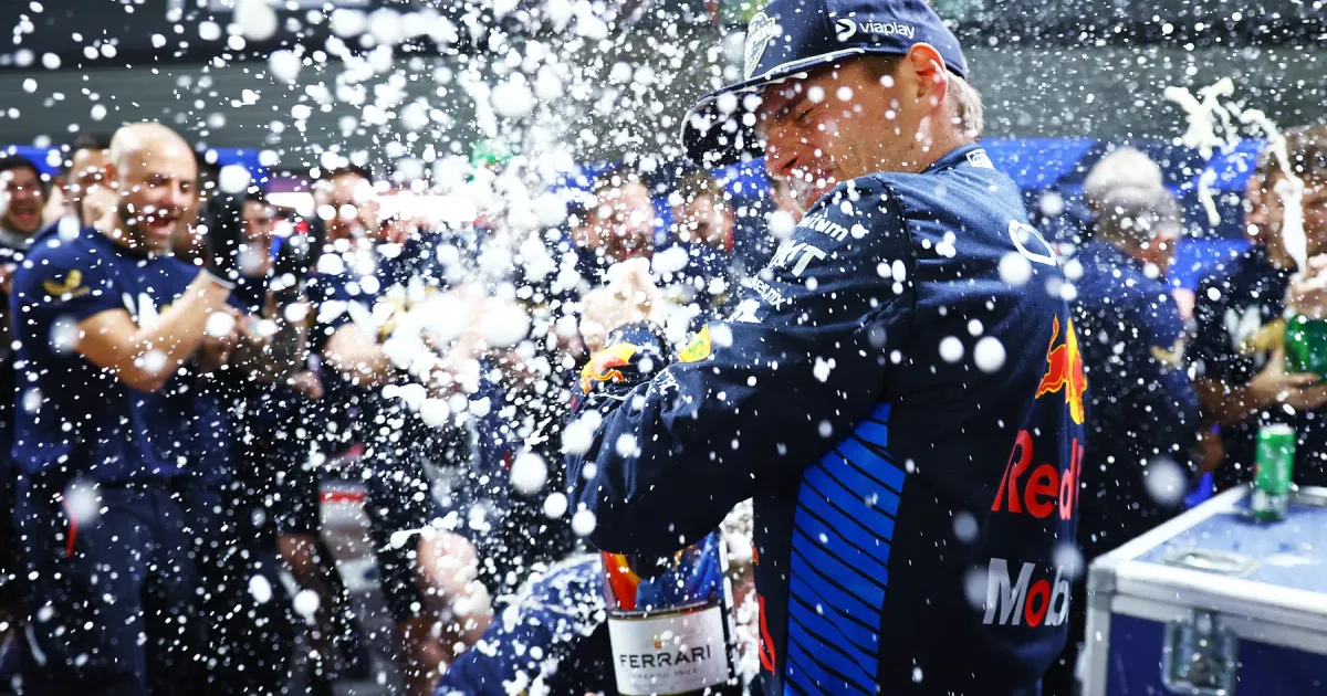 Watch: Verstappen gets crowned as F1 champion in Rwanda!