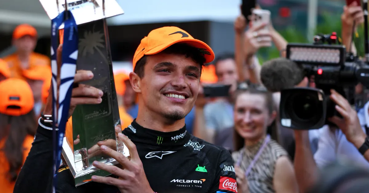 This is how Adam Norris reacted to his son's win in Miami