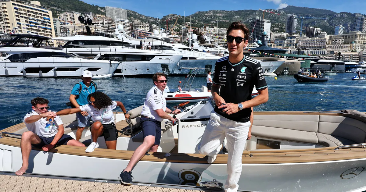 Russell's partner Carmen Mundt stuns in the sun in new yacht photos