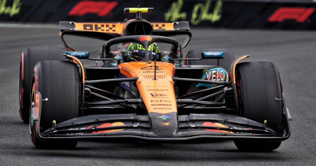 Norris leads Verstappen by a tenth in FP3, Hamilton causes red flag