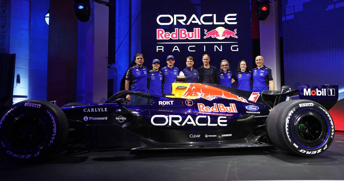 Unieke beelden van de nieuwe Red Bull Ford-motor van Verstappen
