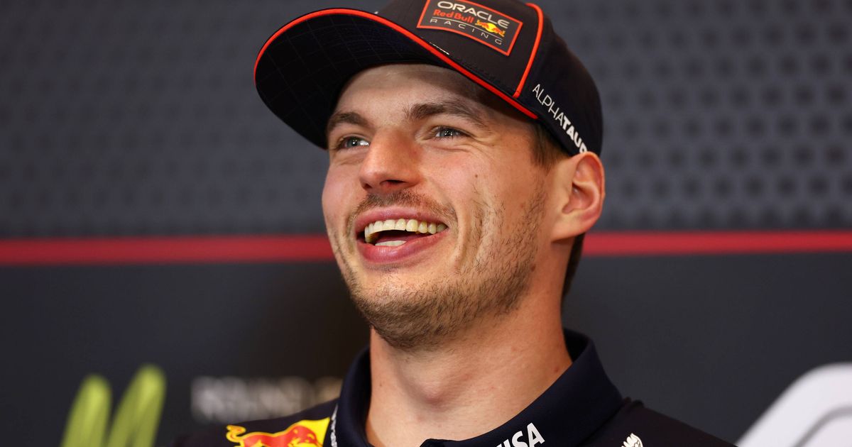 Verstappen in stitches over own joke about his teammate