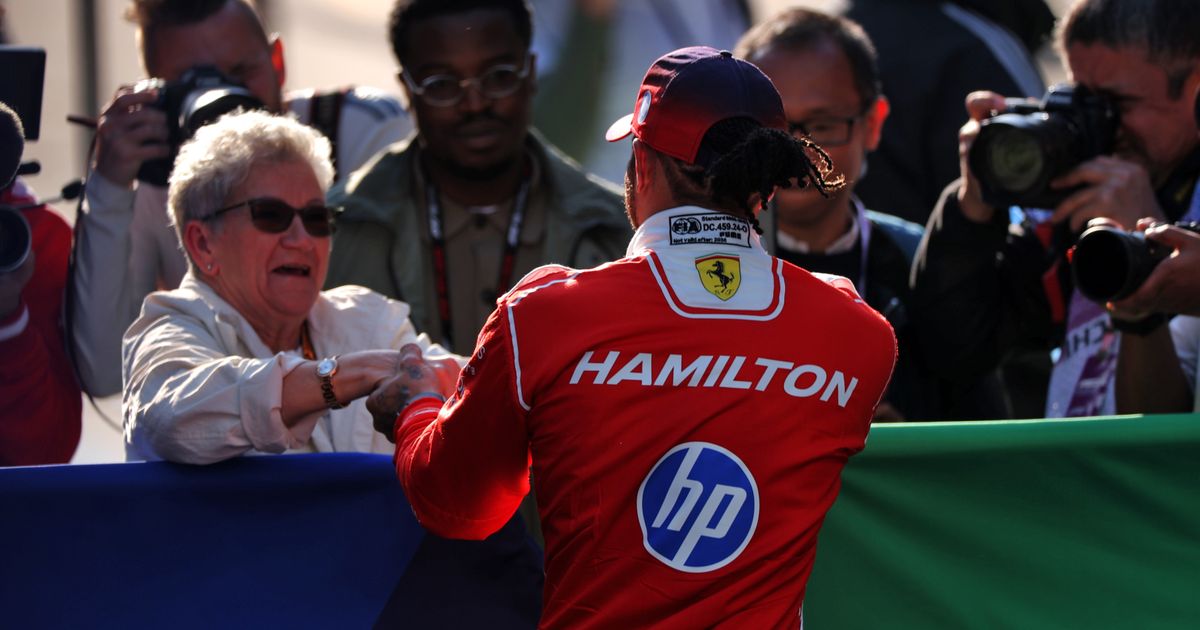 Hamilton's mother snubs the 'kids' on her way home from the Chinese GP
