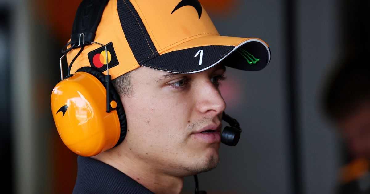 Arsenal-speler Declan Rice op bezoek bij Lando Norris bij McLaren