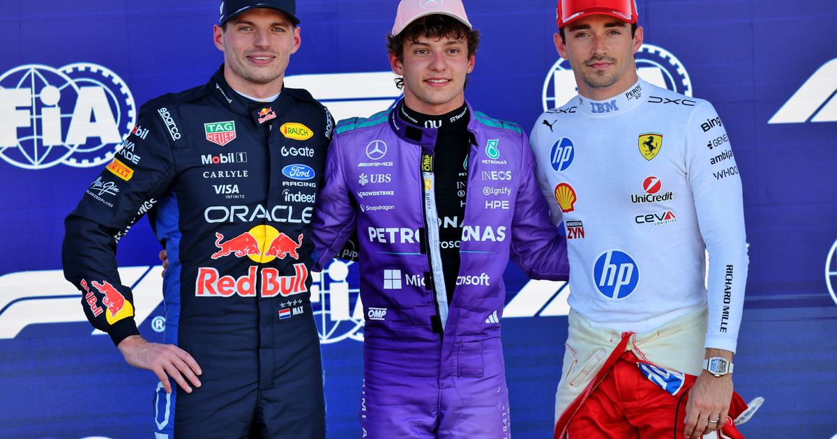 Here is the provisional starting grid for the 2026 Miami GP