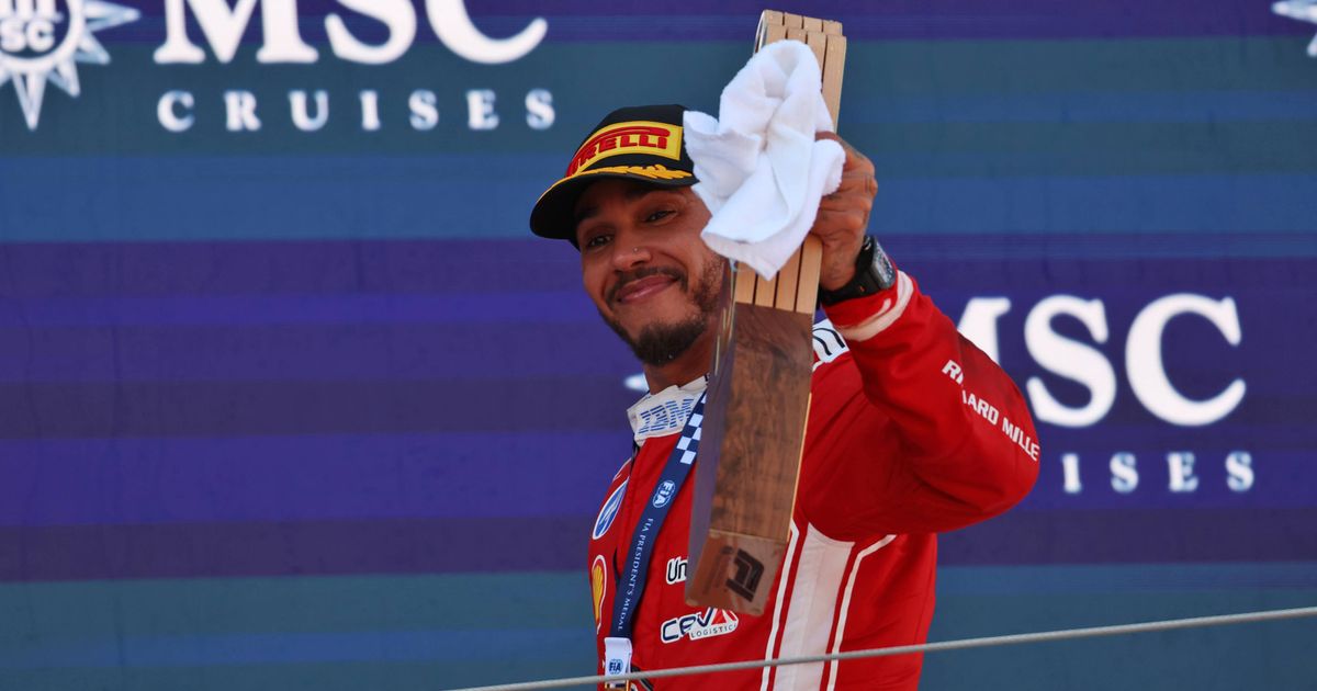 Hamilton stuns with stylish Milan Fashion Week appearance