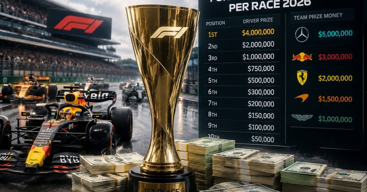 Formula 1 Prize Money Race Winners