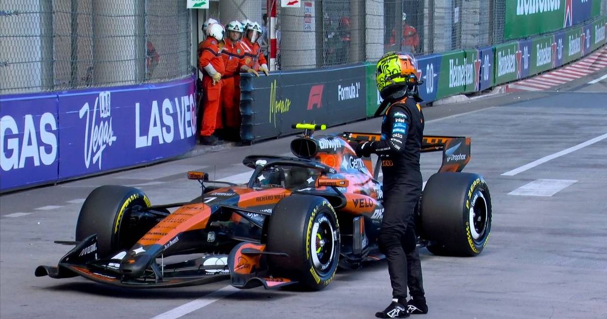 McLaren fined after Lando Norris stoppage during Monaco FP2