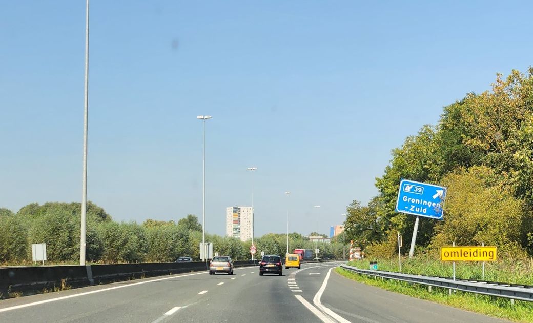 Komend weekend A28 dicht van Groningen-Zuid naar Julianaplein