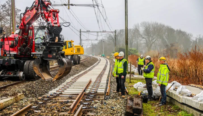 Werkzaamheden aan spoor veroorzaken weinig overlast voor verkeer