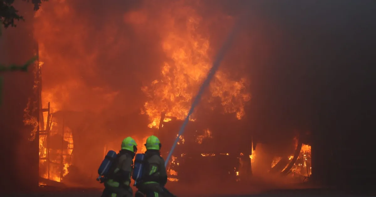 Grote brand Albert Heyn Soendaplein Haarlem