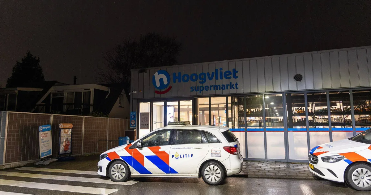 Overval op Hoogvliet supermarkt Vijfhuizen