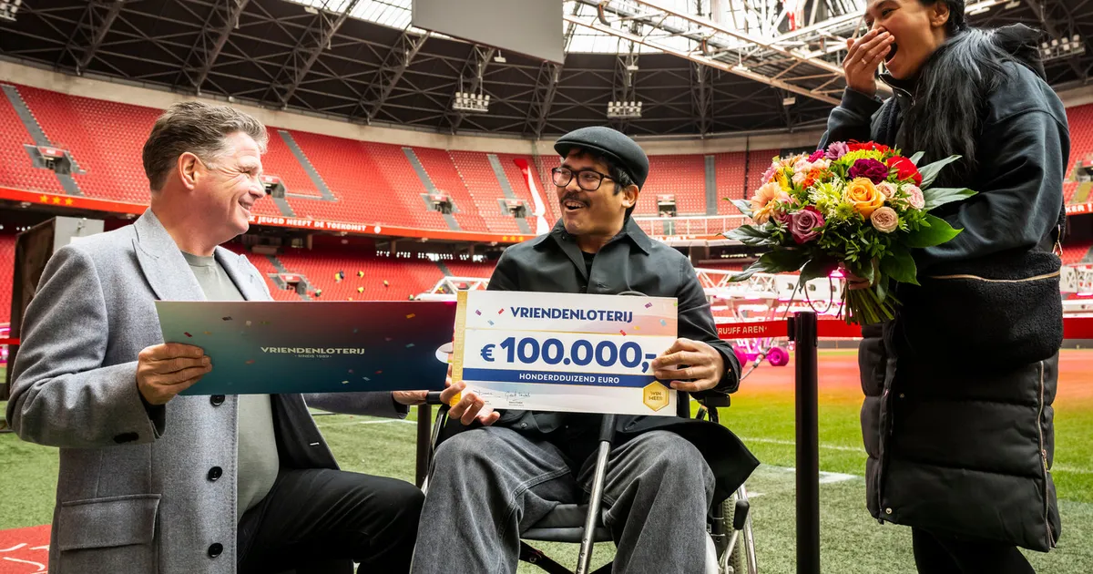 Ronald uit Nieuw-Vennep wint 100.000 euro bij de VriendenLoterij