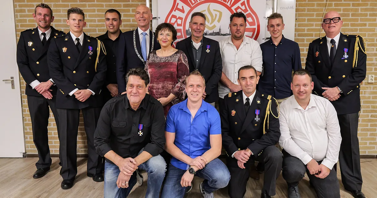 Brandweer Heemskerk viert jubilea en reikt certificaten en diploma’s uit