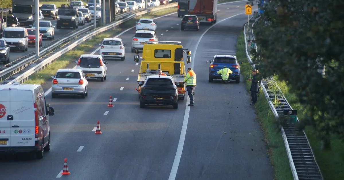 Ongeluk zorgt voor file op A59 bij Vlijmen