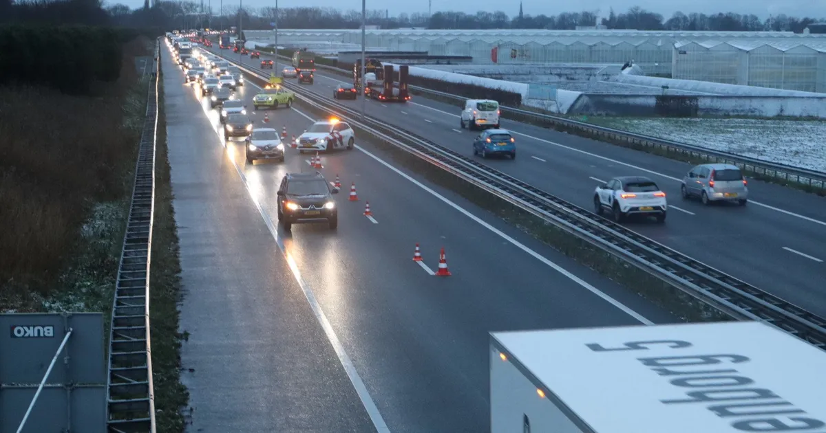 Waarschuwing gladde wegen door bevriezing