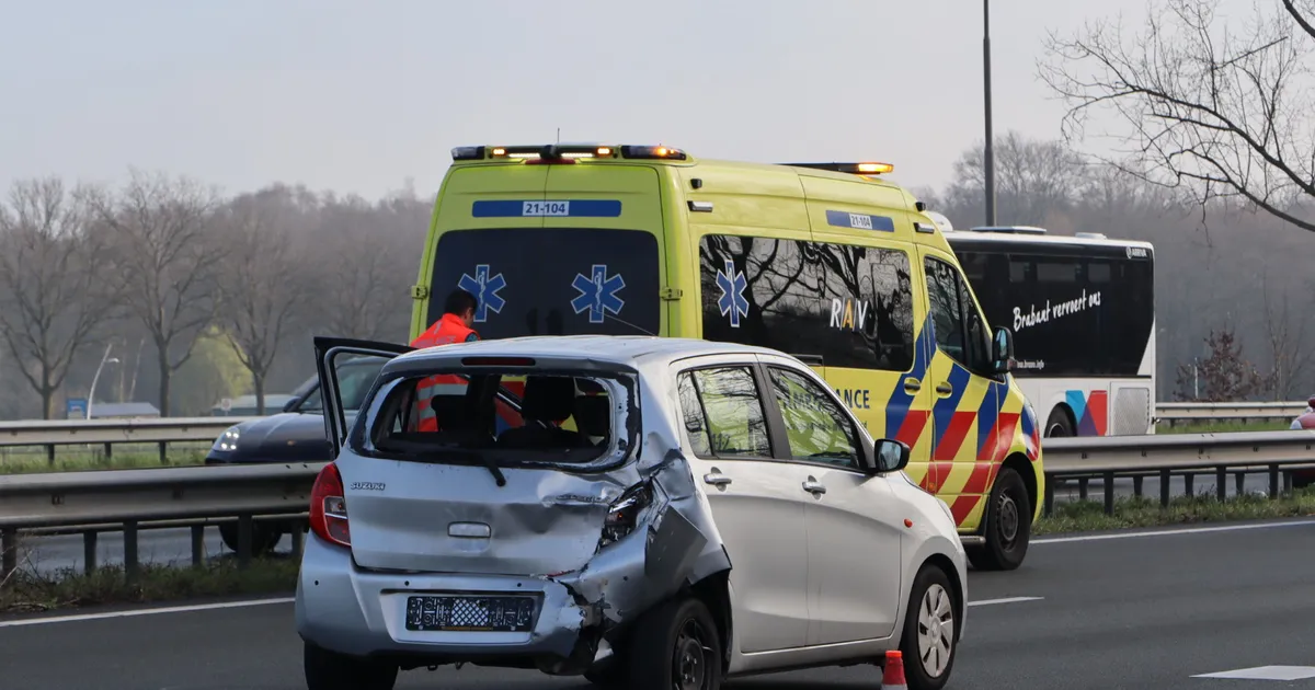 Ongeluk A59 zorgt voor vertraging