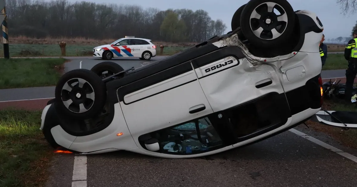 Motorrijder raakt gewond bij botsing in Oudheusden