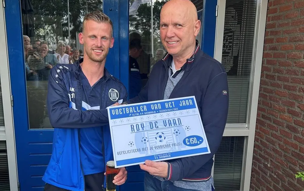 Roy de Vaan Man of the Year VV Nieuwkuijk