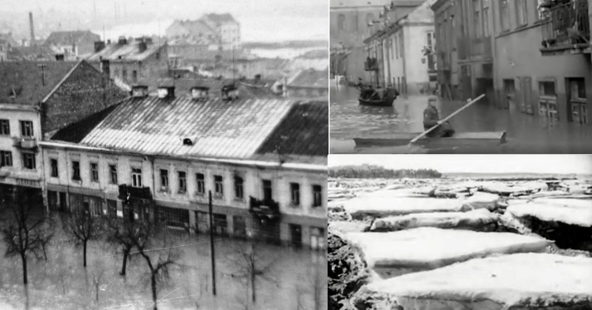Didysis Kauno potvynis 1946-aisiais: Senamiesčio matavimo stotyje ...