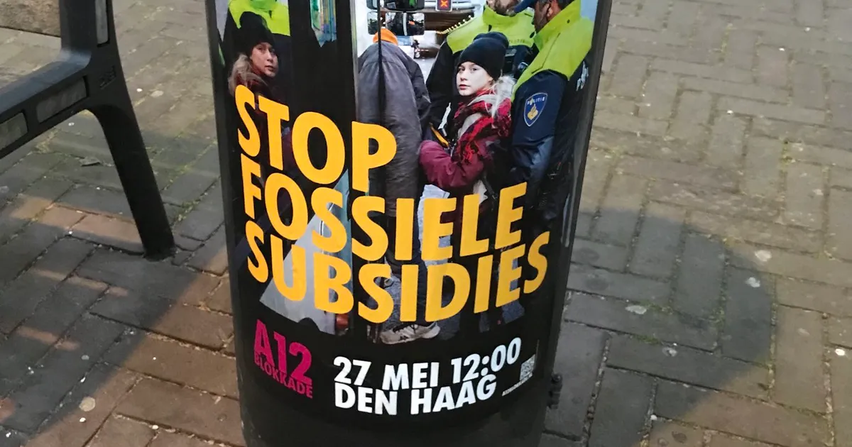 Bekeuring voor posterplakkers Extinction Rebellion