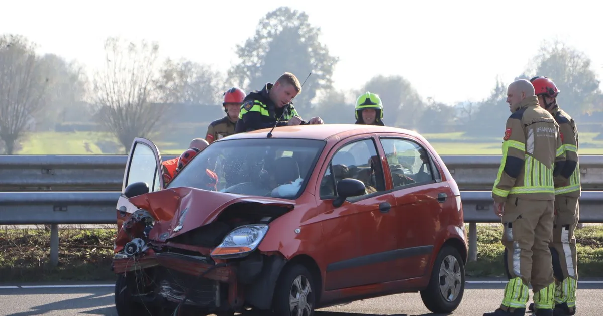Ongeval op A59 bij Waspik veroorzaakt lange file
