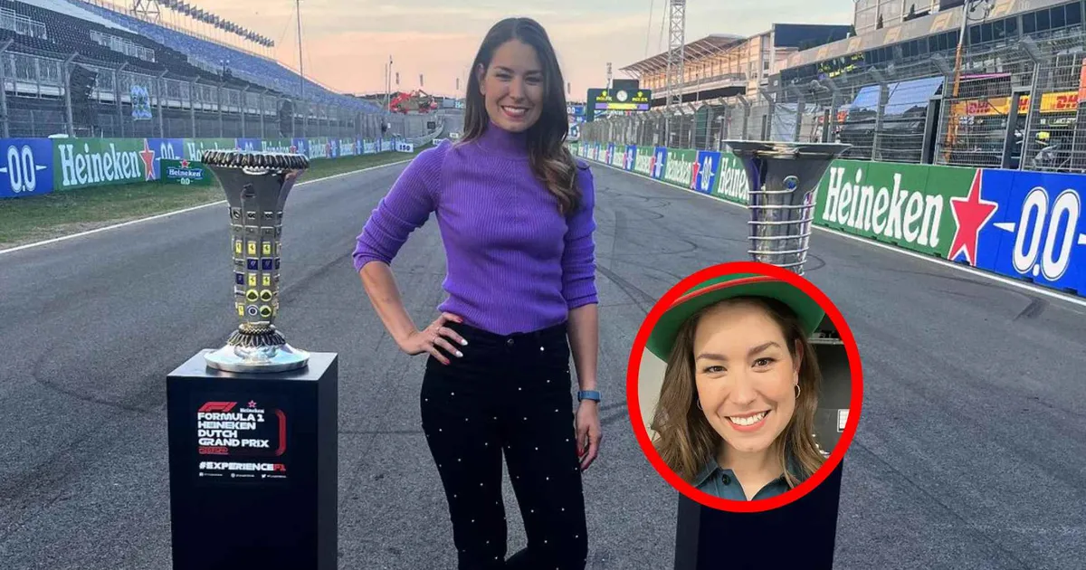 Foto: Amber Brantsen tilt rokje op voor nieuwsgierige dame