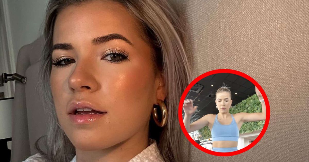 Foto: Jade Anna beleeft oeps-momentje in bijna onzichtbare sportlegging