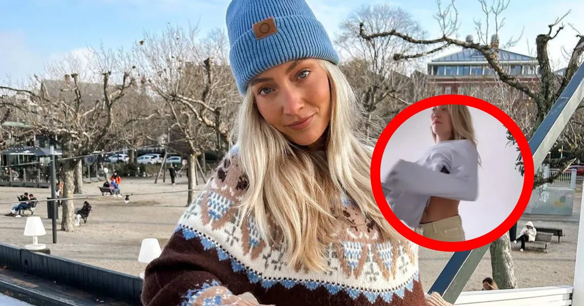 Foto: Blond model Lisa Groothuijzen kleedt zich om voor de camera