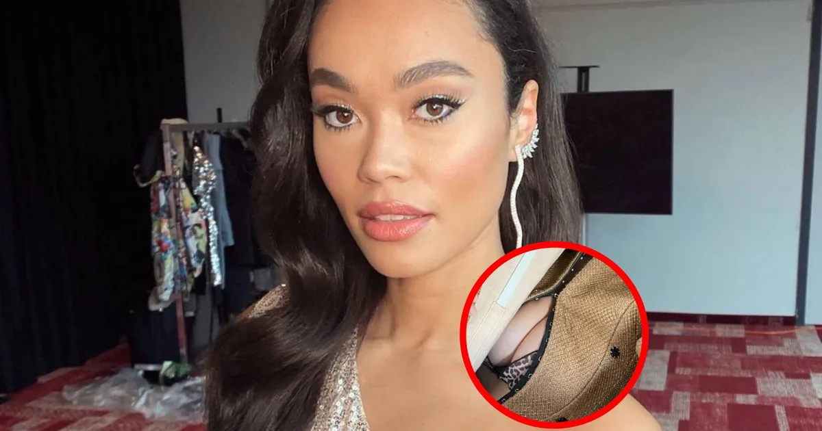 Foto: Topzware Romy Monteiro knalt keihard uit nauwe jurk