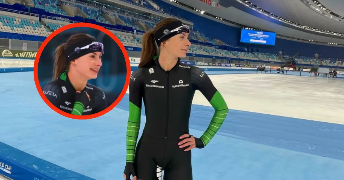 Schaatsster Femke Kok (23) maakt fans gek met kleurtje op haar lippen