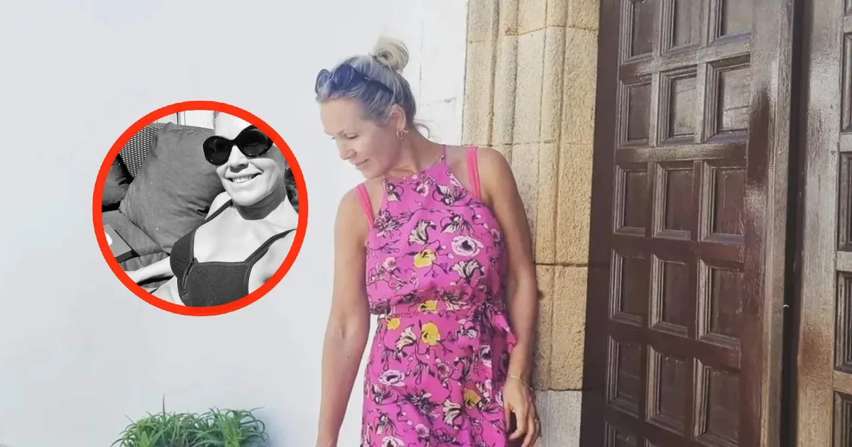 Foto: Tanja Jess trekt bijna al haar kleding uit in eigaen achtertuintje