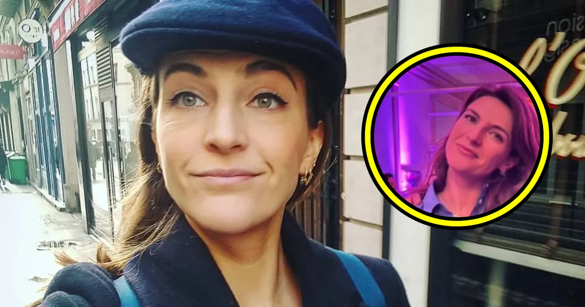 Anna Gimbrère laat haar ronding bevoelen door drie hysterische dames ...