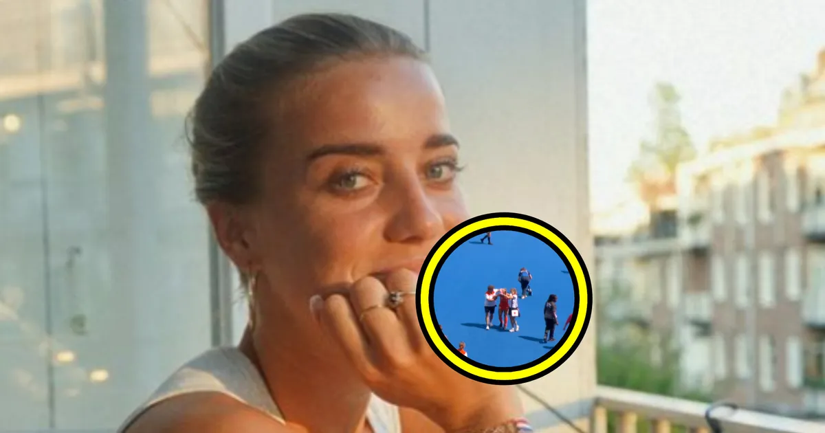 Joosje Burg hevig bloedend van het veld na bal in gezicht: zo zag ...