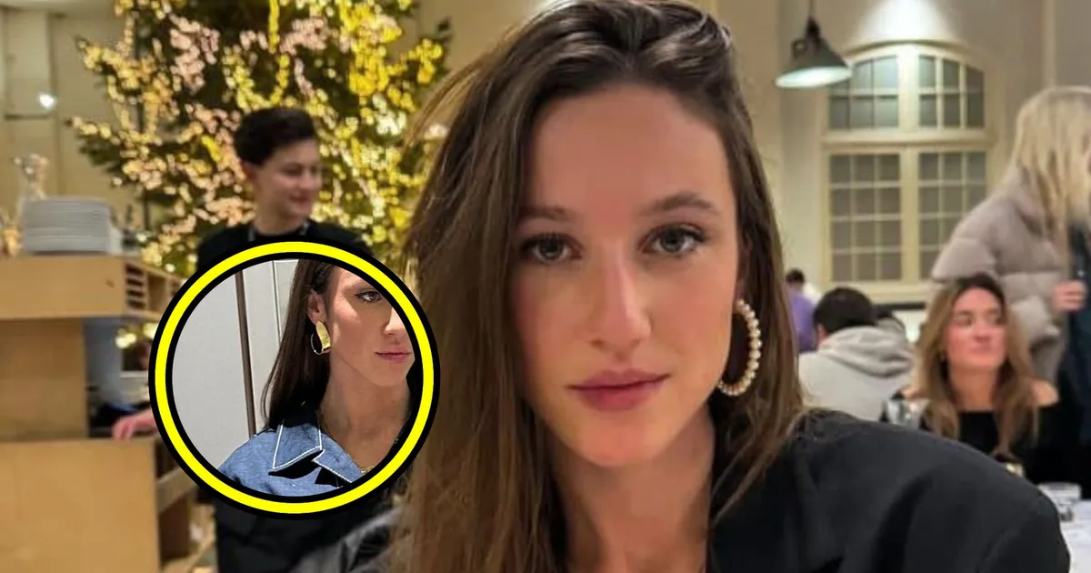 Foto: Suzanne Schulting laat haar twee flinke knopen bijna uit strak ...