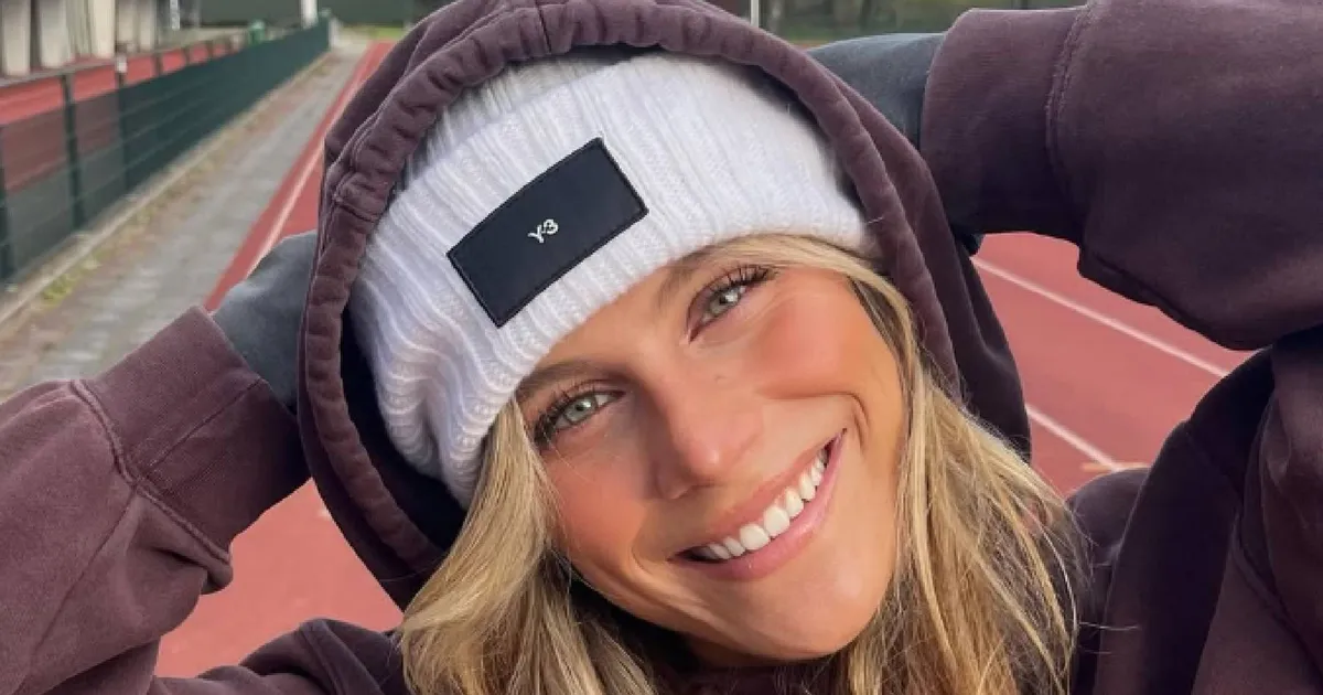 Atlete Demi van den Wildenberg krijst het uit van genot na bereiken van ...