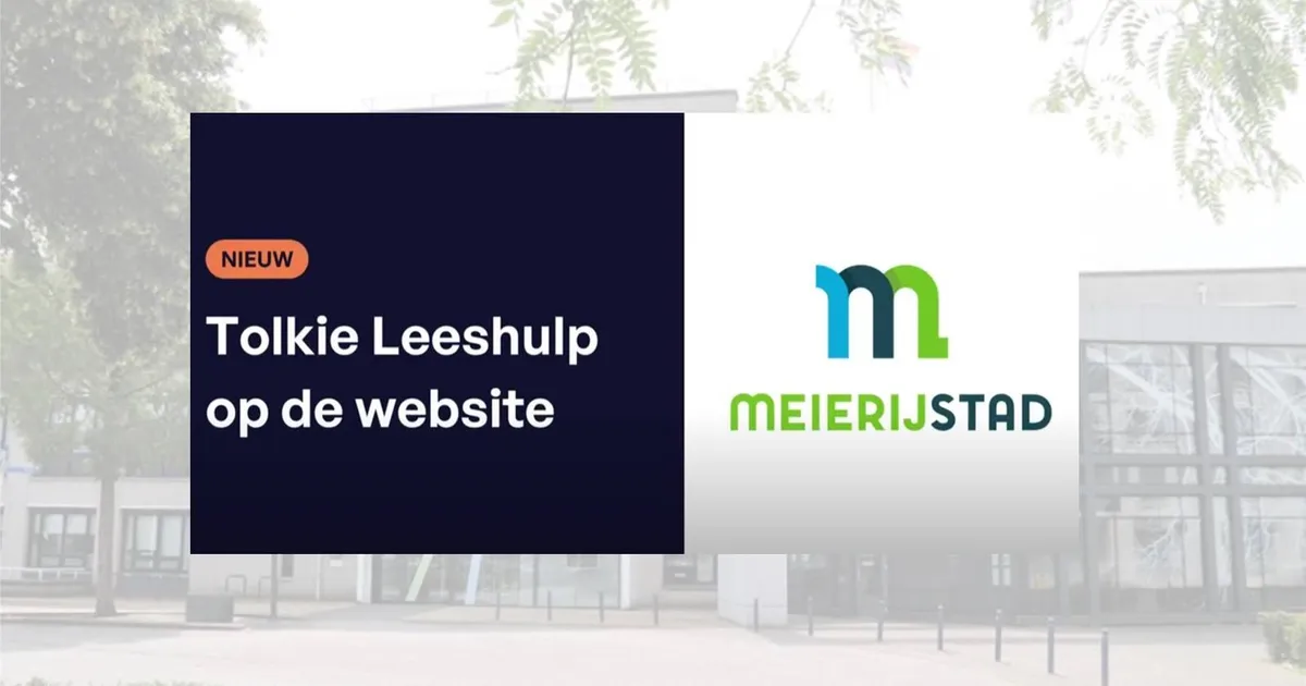 Digitale leeshulp Tolkie op website gemeente Meierijstad
