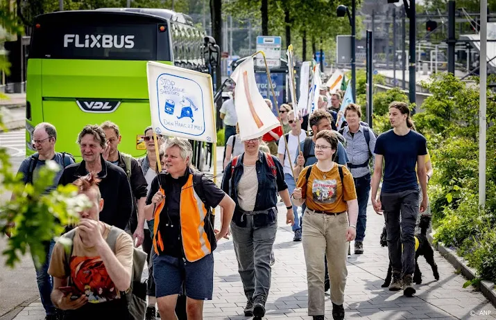 Extinction Rebellion: 200 tot 300 deelnemers eerste dag A12-mars