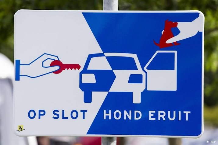 Politie: bel 112 als je achtergelaten hond in warme auto ziet