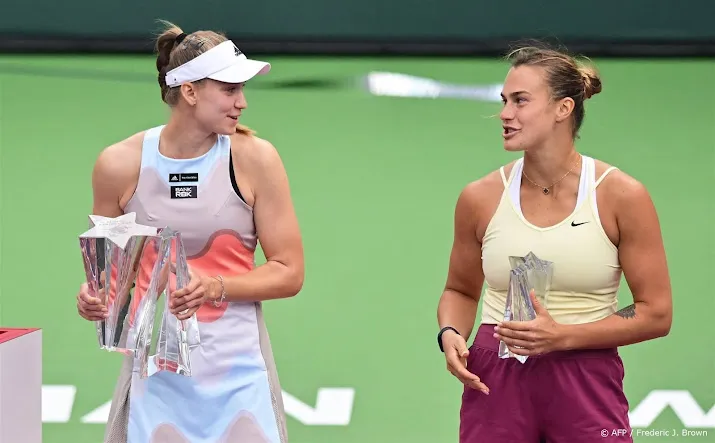 Tennisster Sabalenka treft Rybakina in WTA Finals