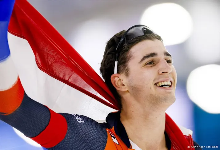 Schaatser De Boo met Nederlands record net tweede achter Stolz