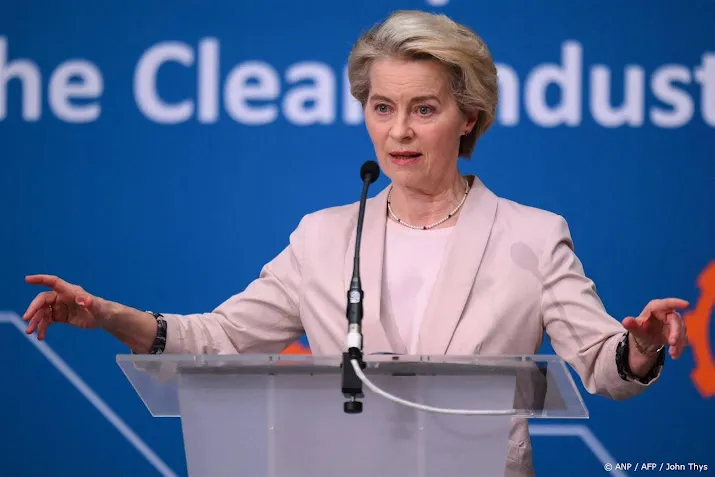 Europese Commissie Voorzitter Ursula von der Leyen Gaat naar