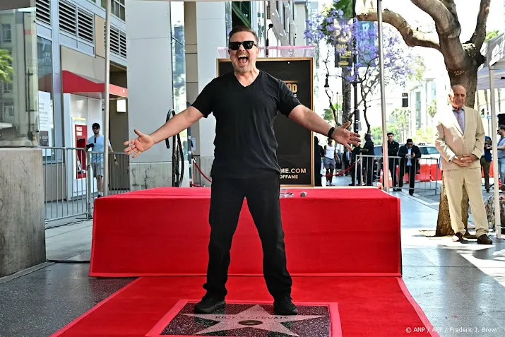 Ricky Gervais noemt tegel op Walk of Fame 'gênant'